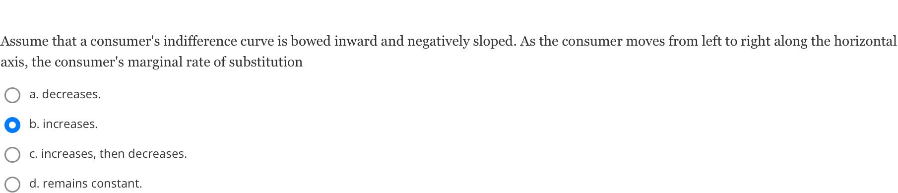 Solved Assume that a consumer's indifference curve is bowed | Chegg.com