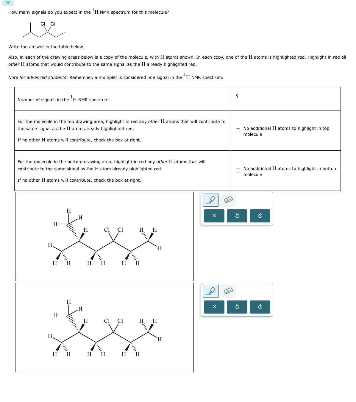 Solved How many signals do you expect in the \( { }^{1} \) | Chegg.com