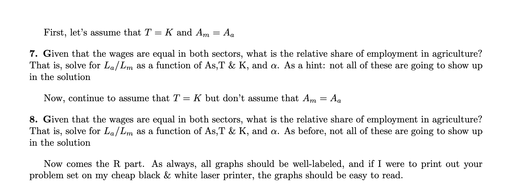 Solved In class, we derived several benchmark theories of | Chegg.com