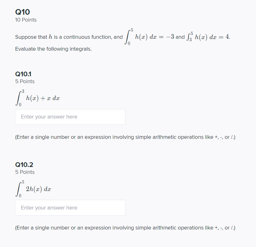 Solved Q10 10 Points Suppose that h is a continuous | Chegg.com