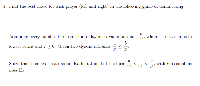4. Find the best move for each player (left and | Chegg.com