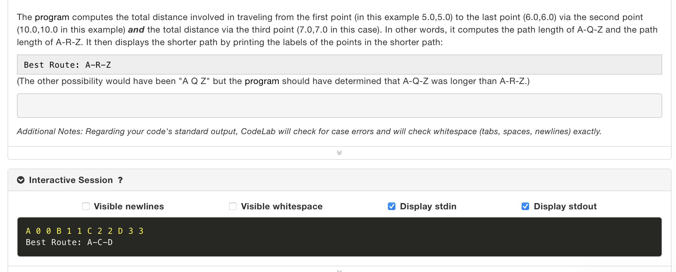 Solved Best Route Rewrite the Best Route utility program | Chegg.com