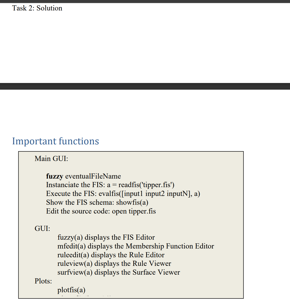 Fuzzy Logic - II: Task 1: Re-implement the tipping | Chegg.com