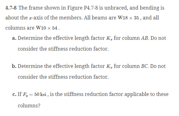 Solved ALSO CALCULATE the design strength of Column AB.Solve | Chegg.com