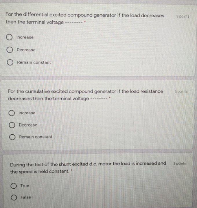 Solved For the differential excited compound generator if | Chegg.com