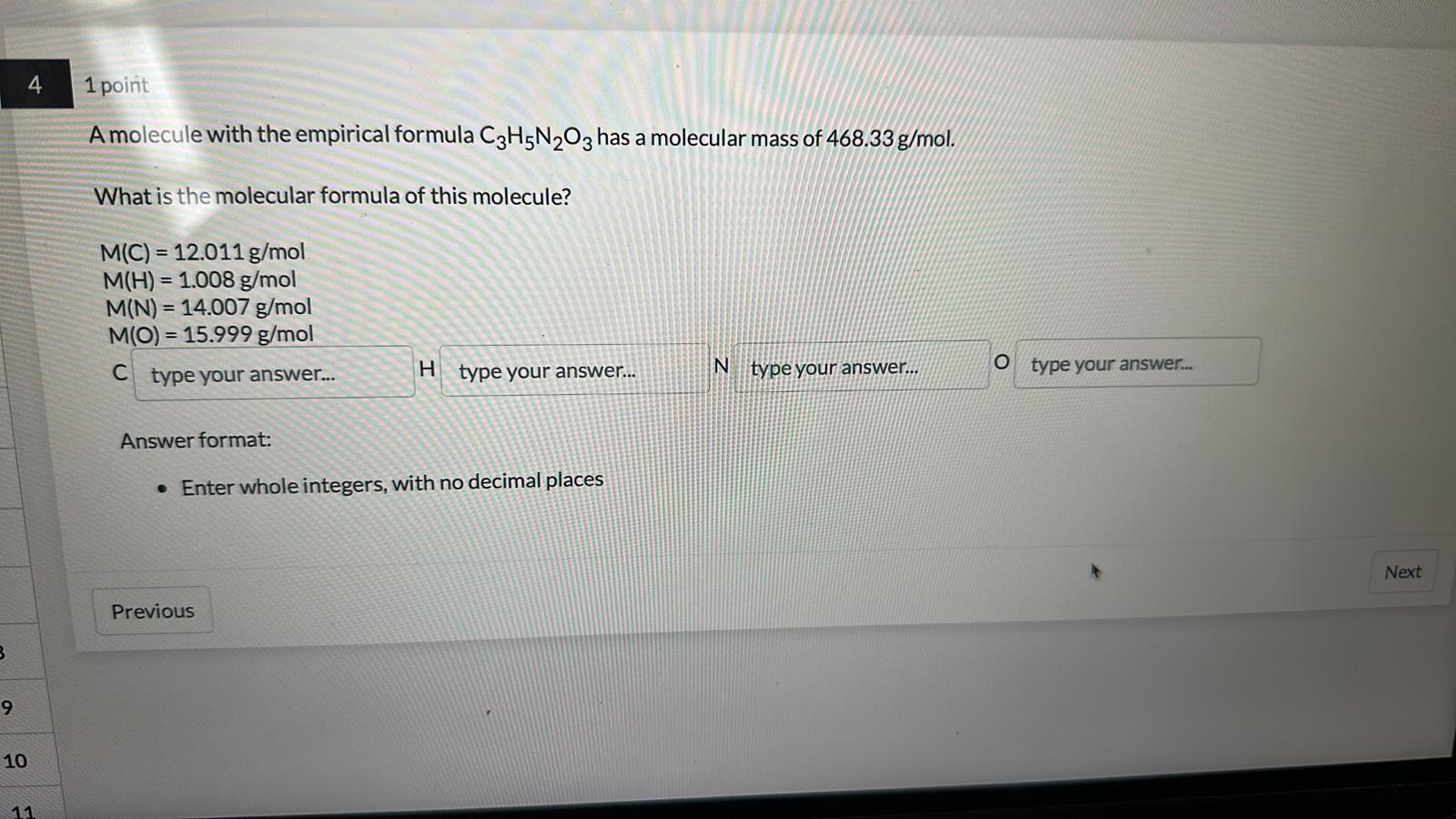Solved 1 point If the density of smokeless gunpowder is 1.01 | Chegg.com