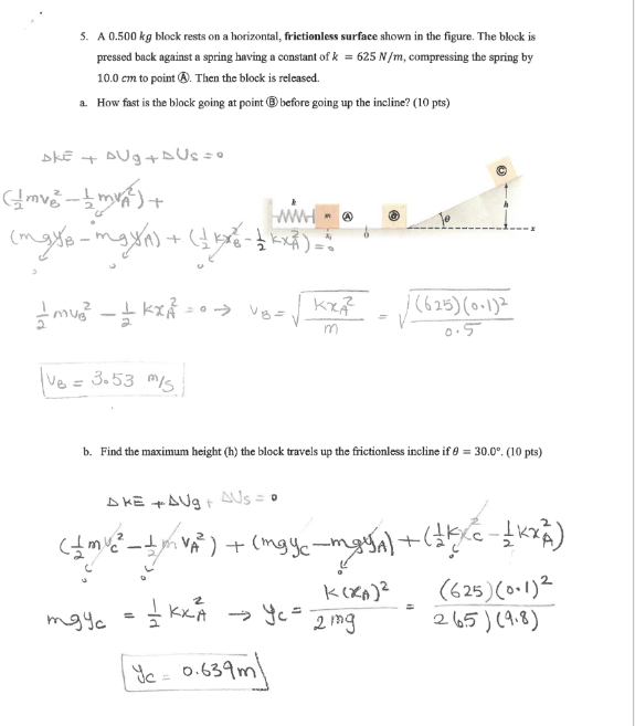 Solved The work is already Done! I just need an explanation | Chegg.com