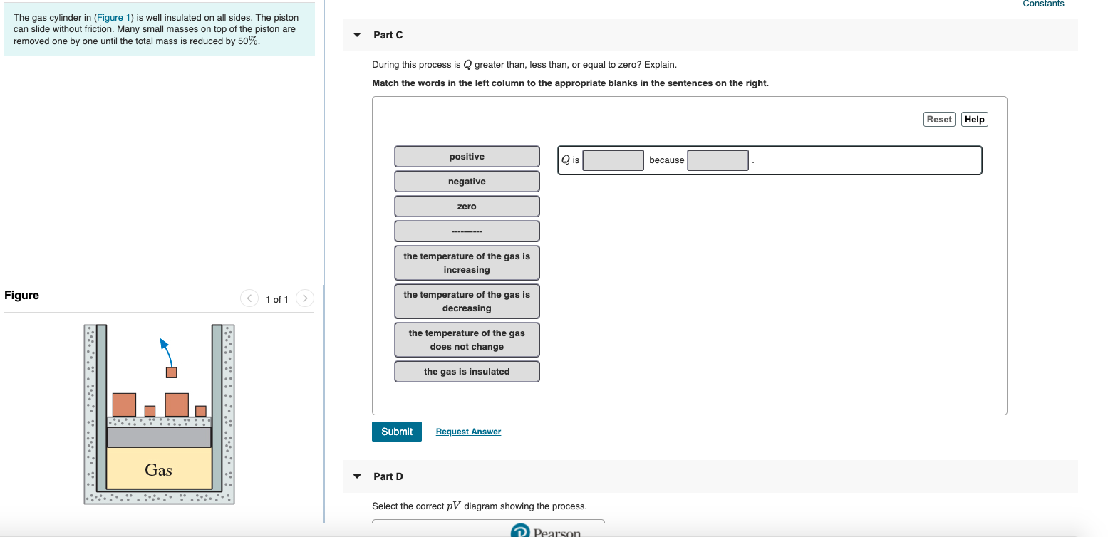Solved: Constants Part A The Gas Cylinder In (Figure 1) Is... | Chegg.com