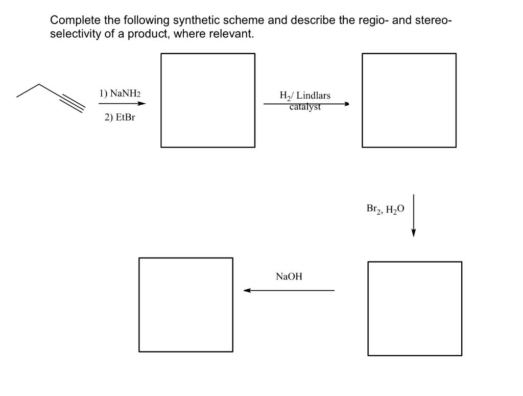 Solved Complete the following synthetic scheme and describe | Chegg.com