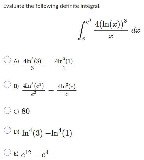 Solved Evaluate the following definite integral. | Chegg.com