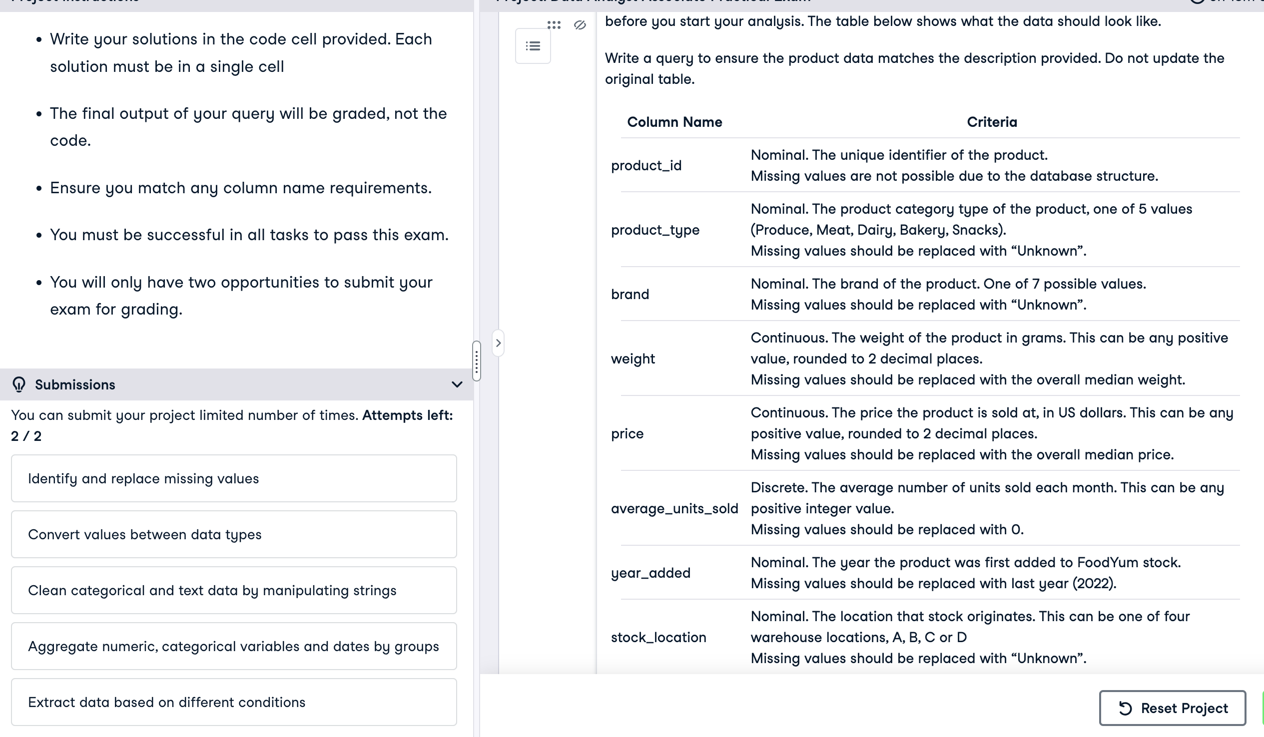 Solved PLEASE REVIEW AND HELP! THE TABLE NAME IS products. | Chegg.com