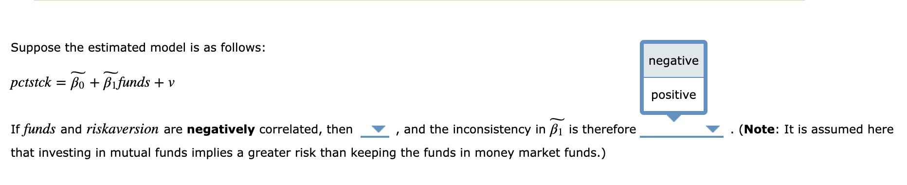 Solved Consider the following model, which satisfies the | Chegg.com