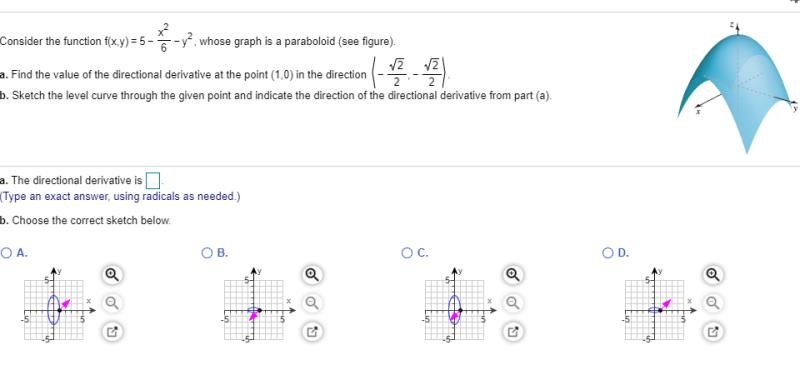 Solved x2 Consider the function f(xy)=5-6-y? whose graph is | Chegg.com