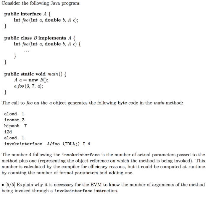 Consider the following Java program: public interface | Chegg.com