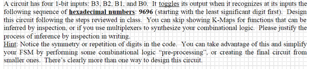 A Circuit Has Four 1 Bit Inputs B3 B2 B1 And B0 