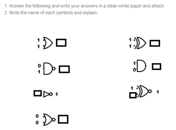 Solved 1. Answer the following and write your answers in a | Chegg.com