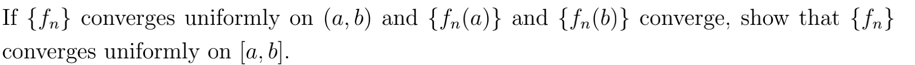 Solved Determine the uniform convergence of the following | Chegg.com