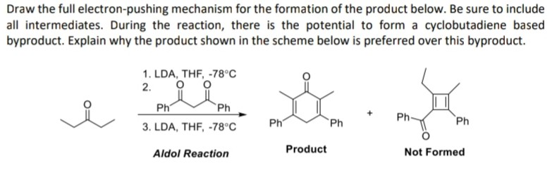Solved Draw the full electron-pushing mechanism for the | Chegg.com