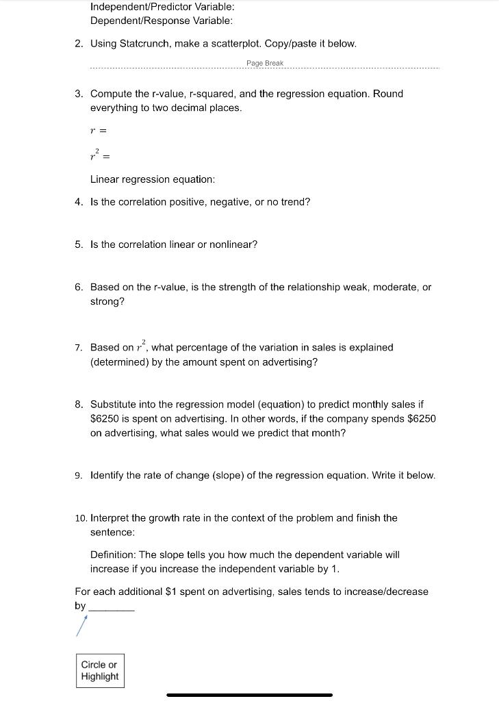 Solved Companies spend money on advertising and expect to | Chegg.com