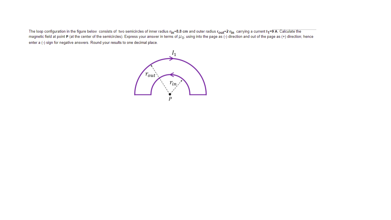 Solved The loop configuration in the figure below | Chegg.com