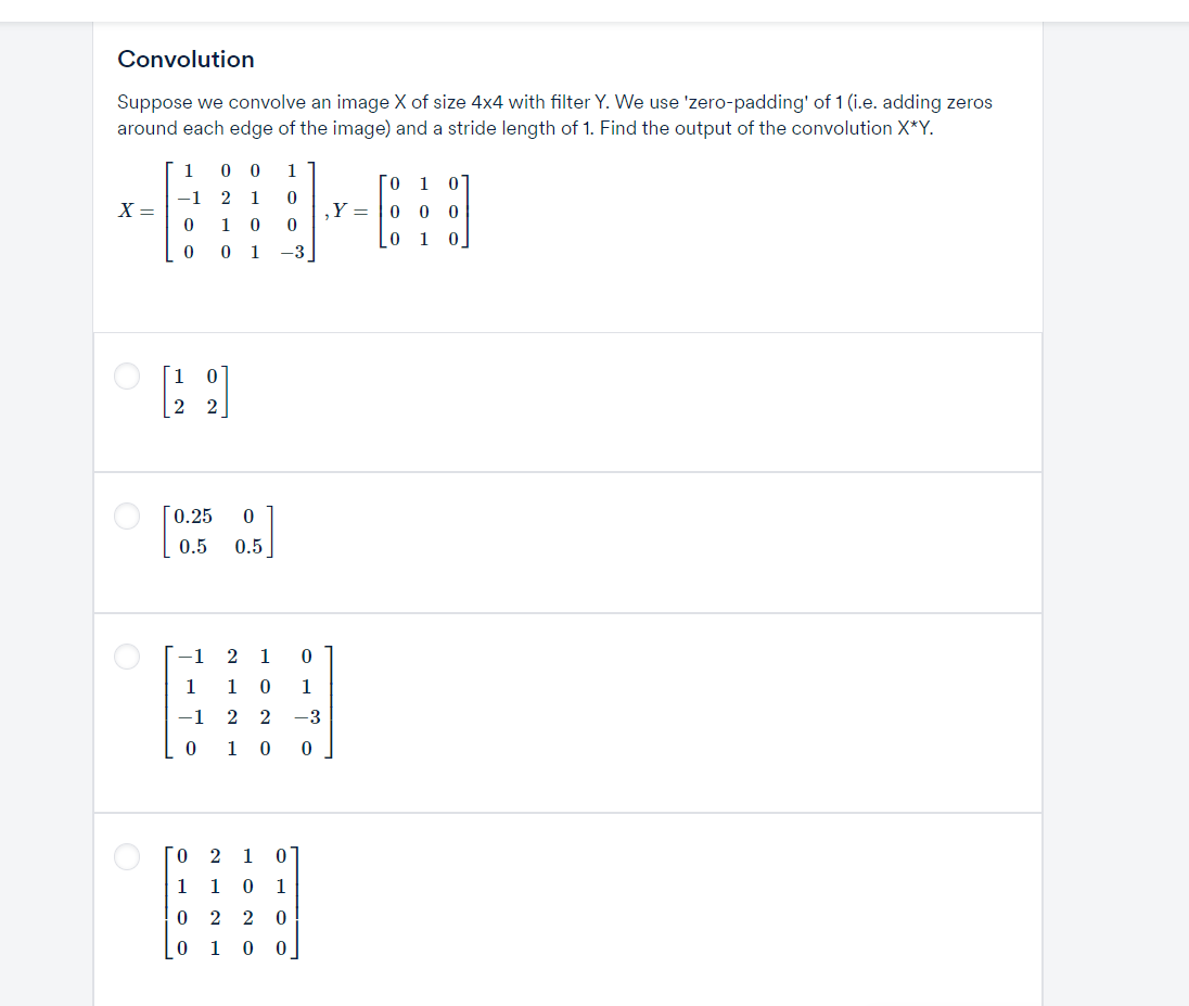 Suppose we convolve an image X of size 4×4 with | Chegg.com
