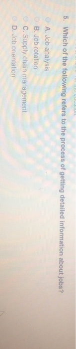 Solved Which of the following refers to the process of | Chegg.com