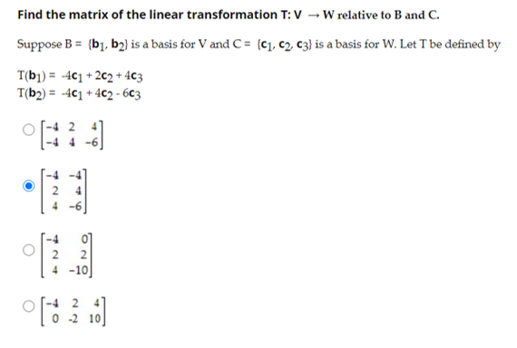 Solved Give the dimension of the kernel of the matrix | Chegg.com