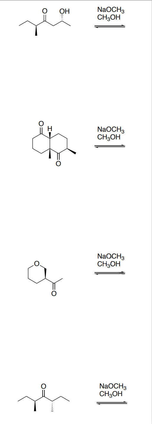 Solved seon NaOCH3 CH3OH 08 NaOCHZ CH3OH NaOCH3 CH3OH NaOCH3 | Chegg.com