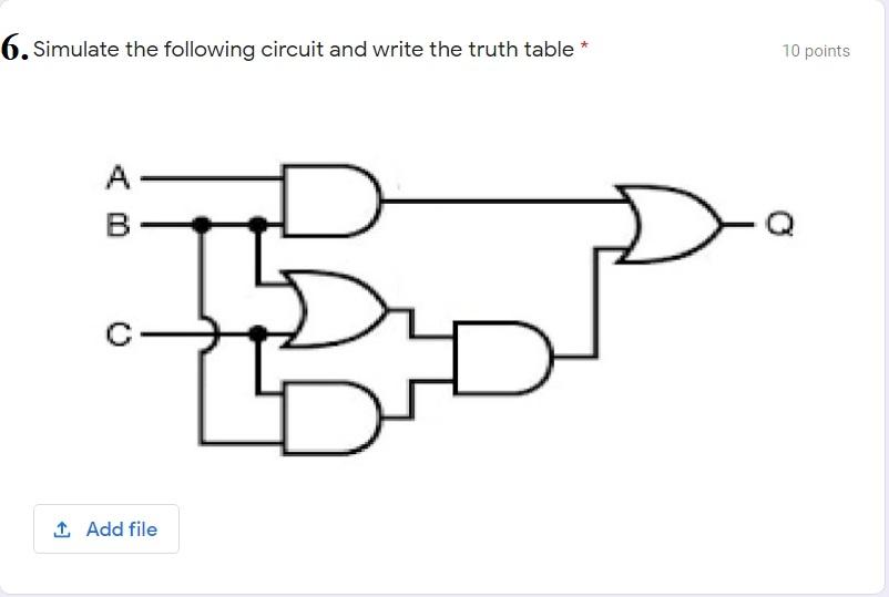 Solved Draw the truth table of the Questions, please. Please | Chegg.com