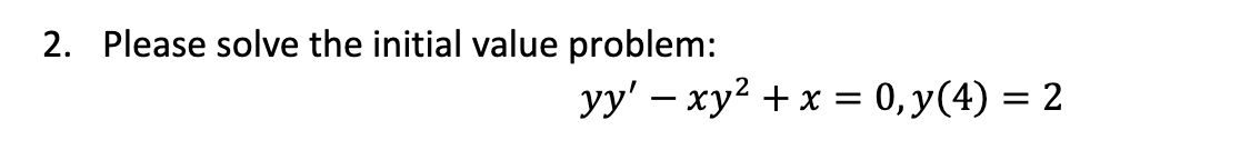 Solved Please solve the initial value | Chegg.com