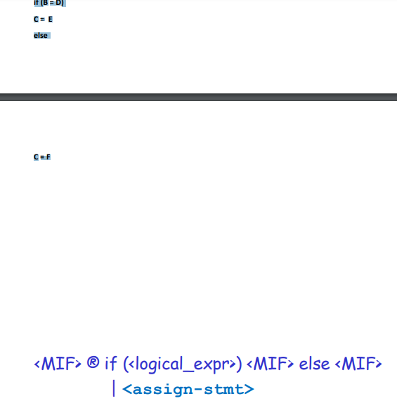 Solved Given the following Grammar: UIF | = id> expr> | Chegg.com