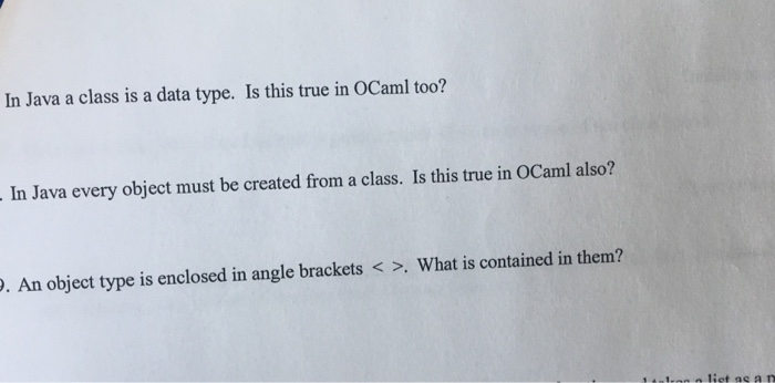 Solved Ocaml Language 