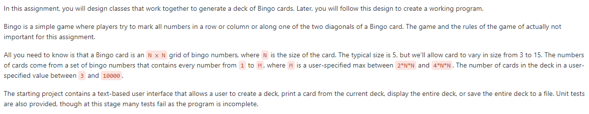 Solved In this assignment, you will design classes that work | Chegg.com
