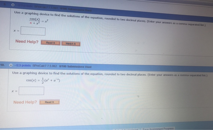 Solved Use a graphing device to find the solutions of the | Chegg.com