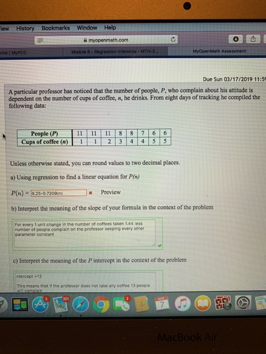Solved iew History Bookmarks Window Help a myopenmath.com | Chegg.com