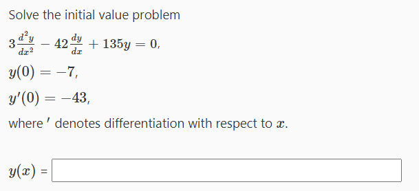 Solved Solve the initial value problem | Chegg.com