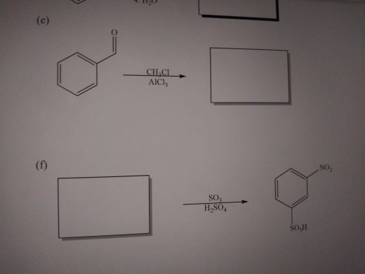 Solved 1. Fill in the boxes below with the correct reagent, | Chegg.com