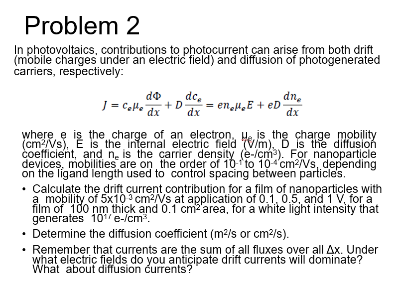 Solved In photovoltaics, contributions to photocurrent can | Chegg.com