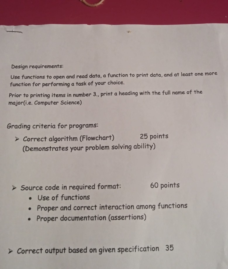 Solved Programming Assignment 2 Data Structure Write a | Chegg.com