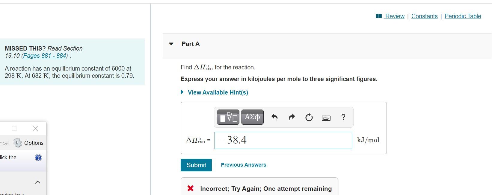Solved MA Review | Constants Periodic Table Part A MISSED | Chegg.com