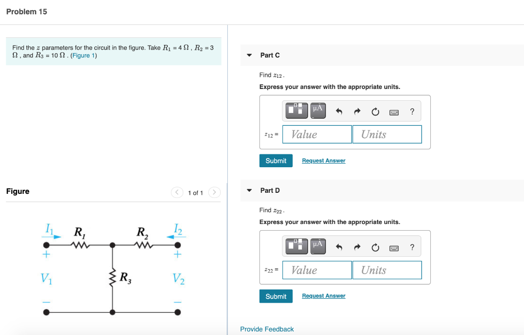 Solved Problem 15 Find the z parameters for the circuit in | Chegg.com