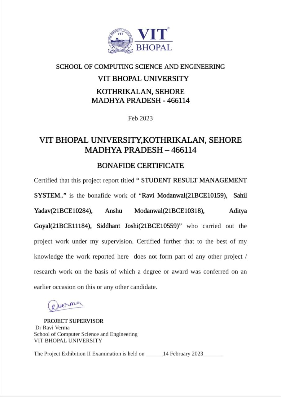 Solved SCHOOL OF COMPUTING SCIENCE AND ENGINEERING VIT | Chegg.com