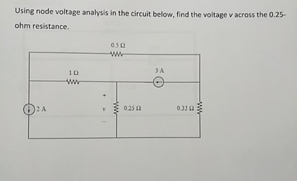 Solved Using node voltage analysis in the circuit below, | Chegg.com Solved Using node voltage analysis in the circuit below, | Chegg.com