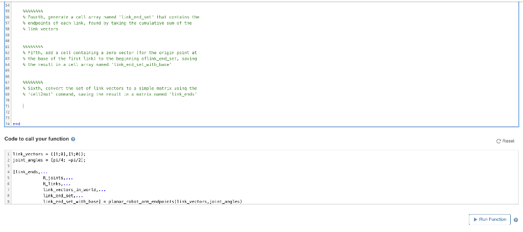 Solved Use the vector and rotation functions you created | Chegg.com