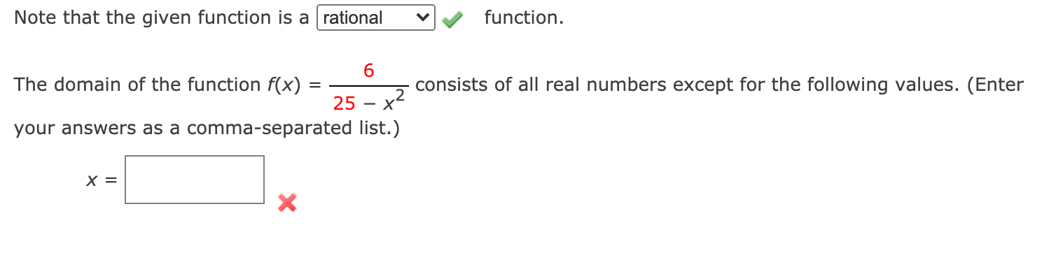 Solved Note that the given function is a rational function. | Chegg.com