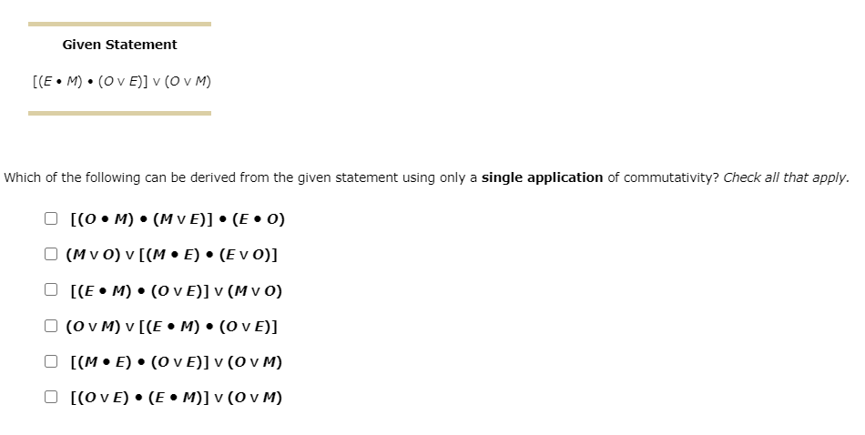 Solved 2. Rules of Replacement - Commutativity (Com) Whereas | Chegg.com