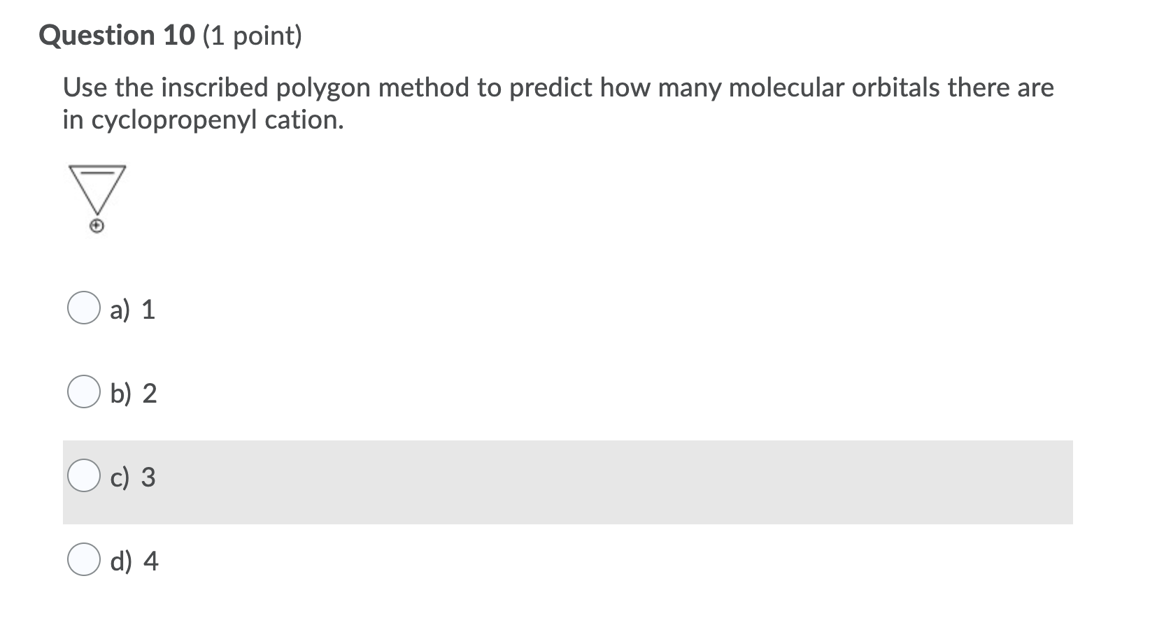 Solved Question 10 (1 point) Use the inscribed polygon | Chegg.com