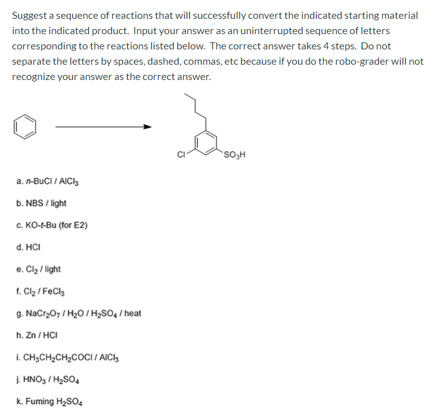 Solved Suggest a sequence of reactions that will | Chegg.com