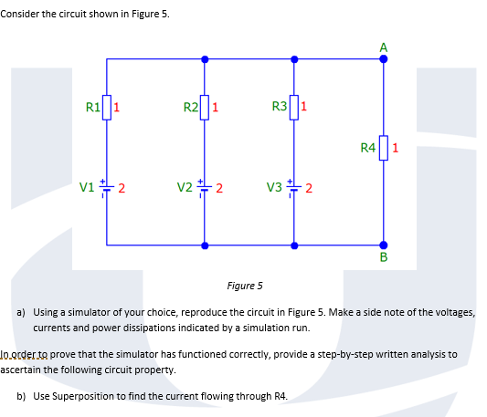 Solved Use Superposition to find the current flowing through | Chegg.com