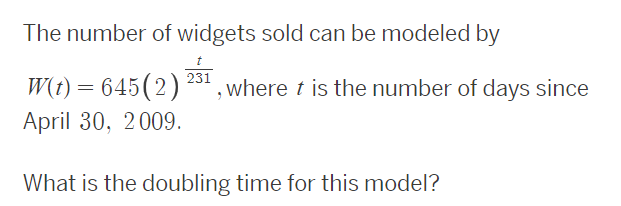 Solved The number of widgets sold can be modeled | Chegg.com